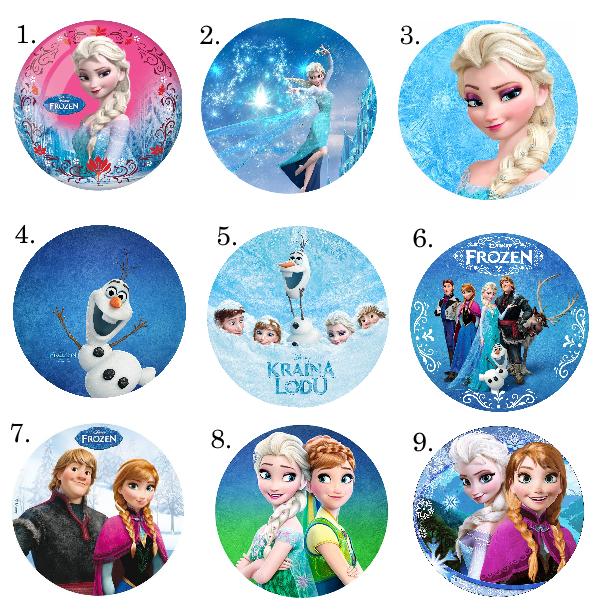 Opłatek waflowy na tort FROZEN KRAINA LODU (różne wzory) 20cm - Bajka ...