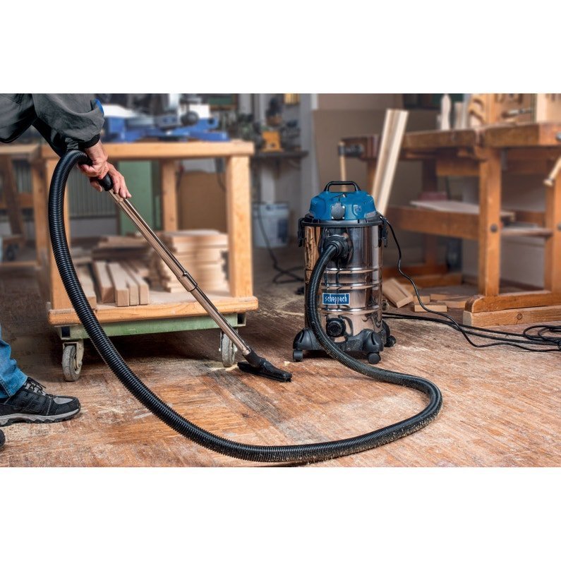 Odkurzacz warsztatowy Scheppach ASP30 PLUS z otrząsaniem ręcznym - Narzędzia SEGER