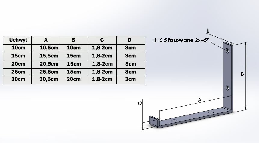 MetalFab: Solidny Wspornik Półki 30 cm - Funkcjonalność i Styl do ...