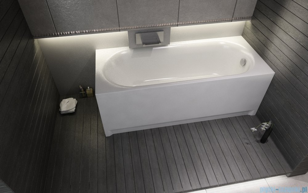 Cersanit Octavia wanna prostokątna 150x70 biała S301-251 - plytki-lazienki