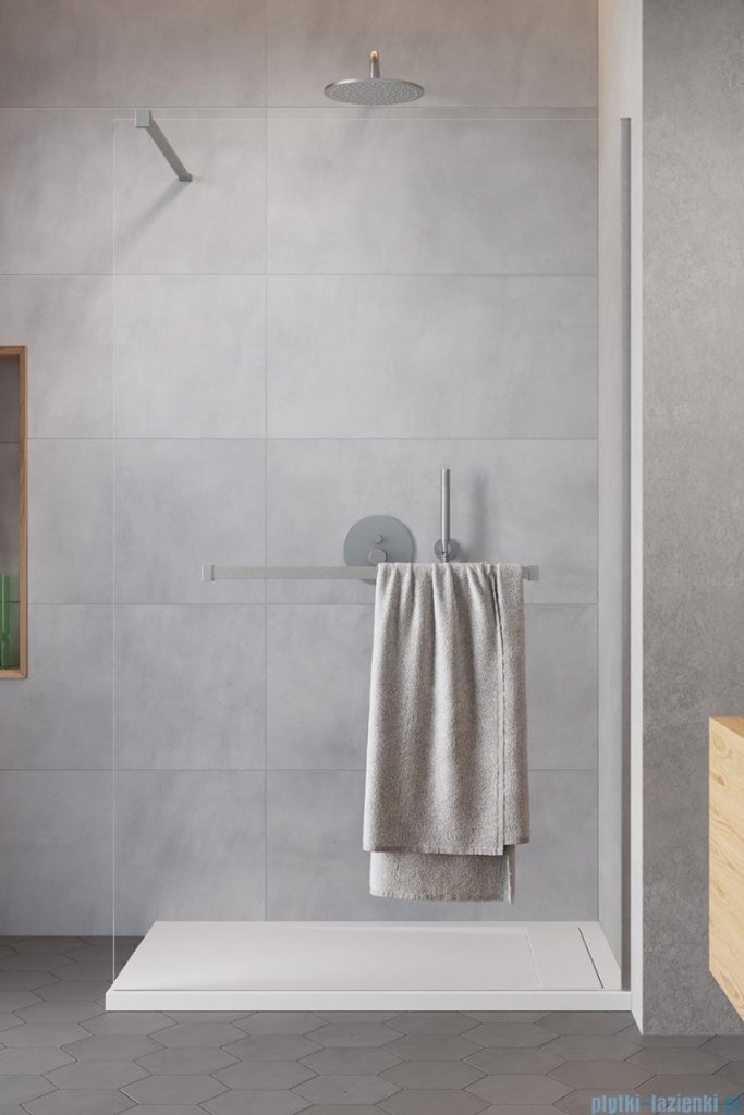 Radaway Modo New II Brushed Nickel z wieszakiem kabina Walk-in 90x200 ...