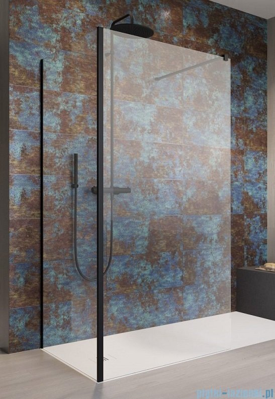 Radaway Modo New Black IV kabina Walk-in 100x85 czarny mat/szkło ...