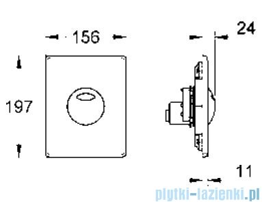 Grohe Skate przycisk uruchamiający kolor: chrom 38862000 - plytki-lazienki