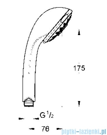 Grohe Relexa prysznic ręczny Five DN 15 5 rodzajów strumienia wody ...