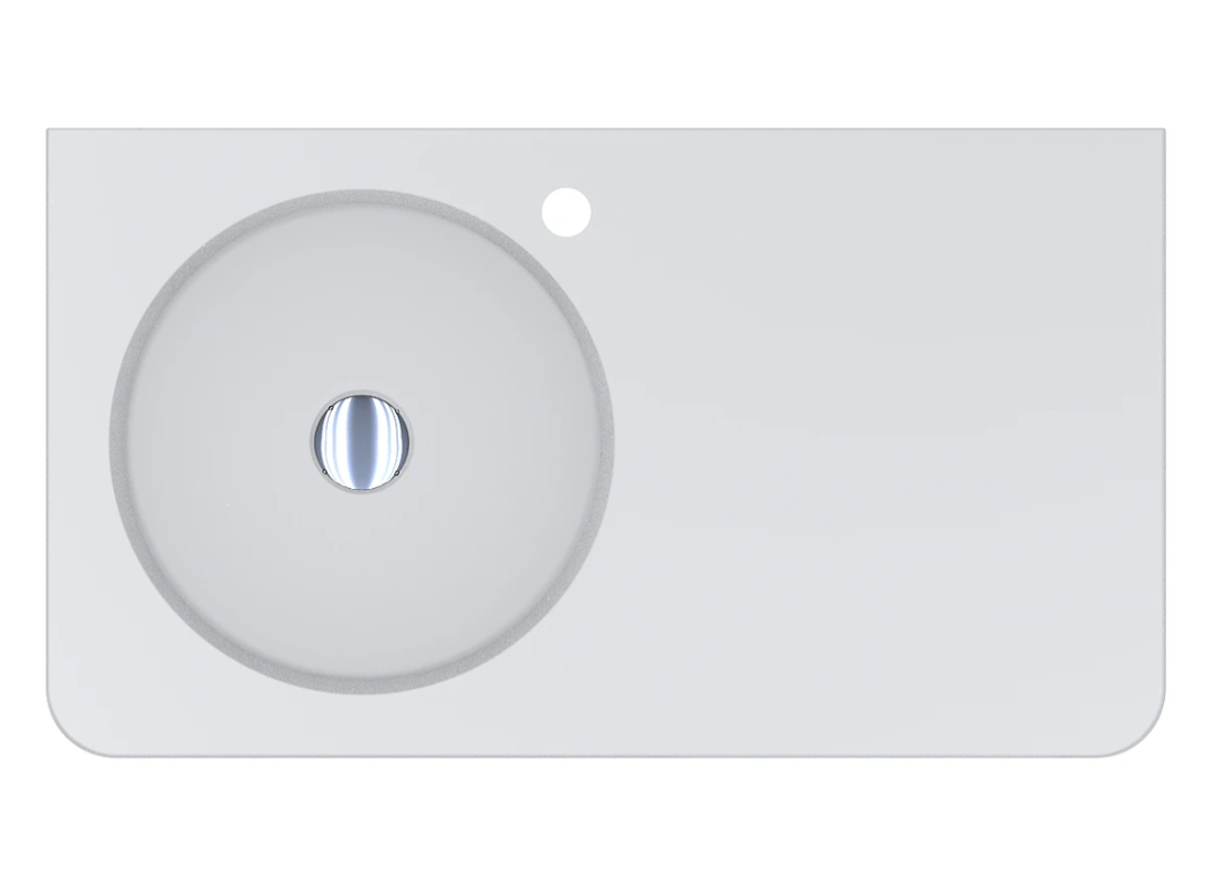 MIRAGGIO Umywalka LOOP 800 L (MIRASOFT) 8813983 - Umywalki - Umywalki Misy WC