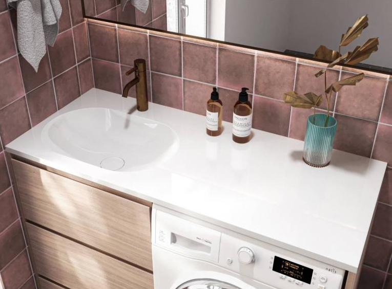 MIRAGGIO Umywalka NEW YORK 120 Lewa 0000220 - Umywalki - Umywalki Misy WC