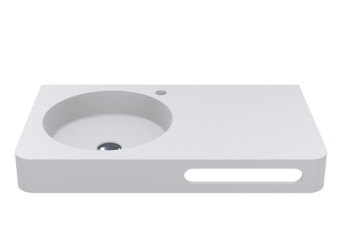 MIRAGGIO Umywalka LOOP 800 L (MIRASOFT) 8813983 - Umywalki - Umywalki Misy WC