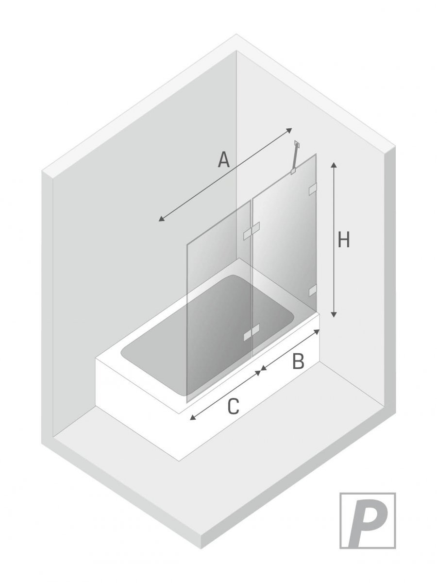 NEW TRENDY Parawan nawannowy AVEXA GOLD 2-elementowy 100 cm EXK-2010 ...