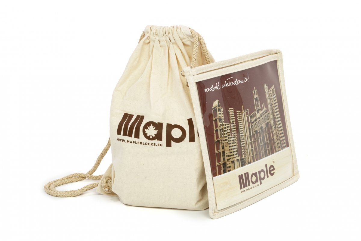 Ecobag 100 klocków - MAPLE Ecobag