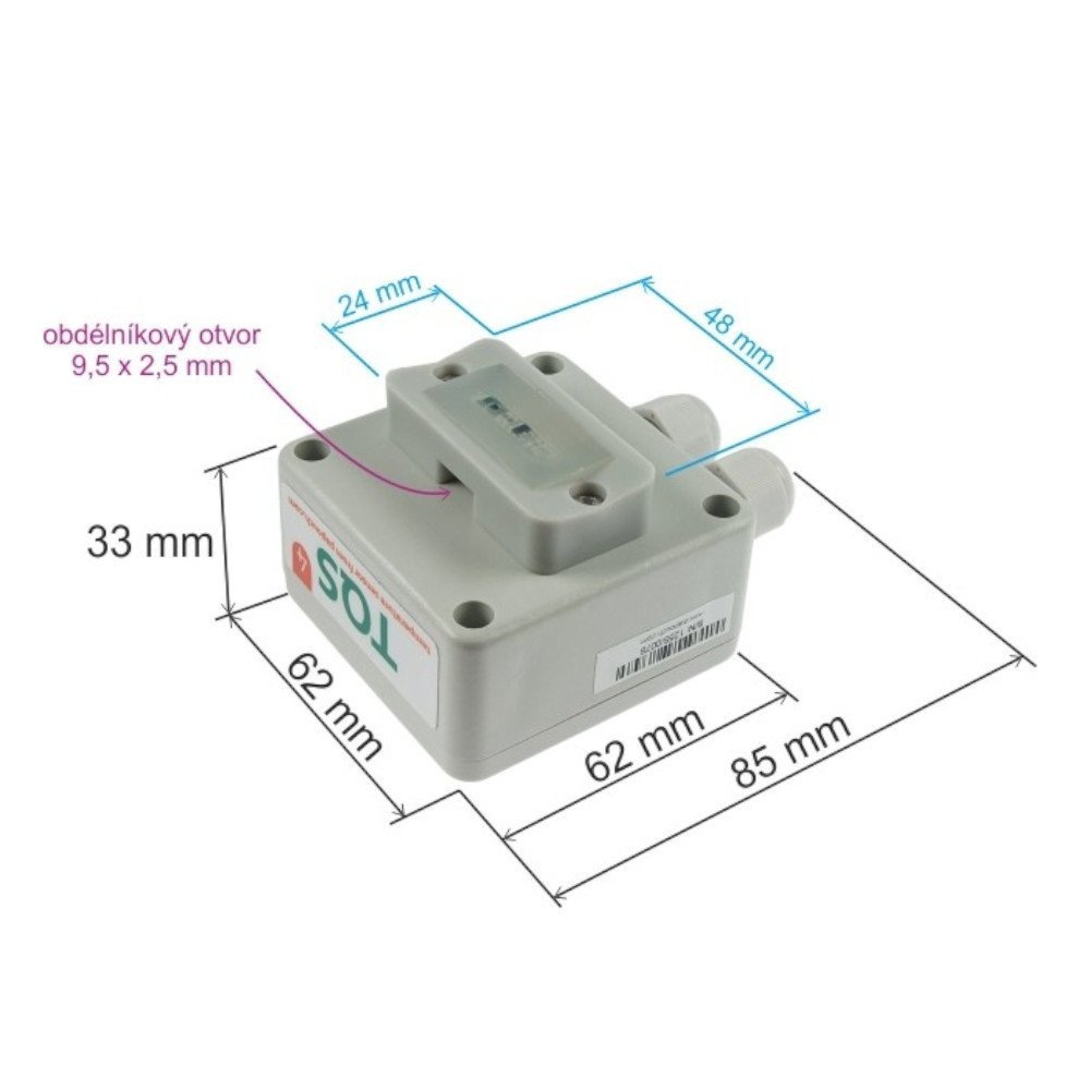 Papouch TQS4_P termometr do powierzchni rury z wyjściem cyfrowym RS485