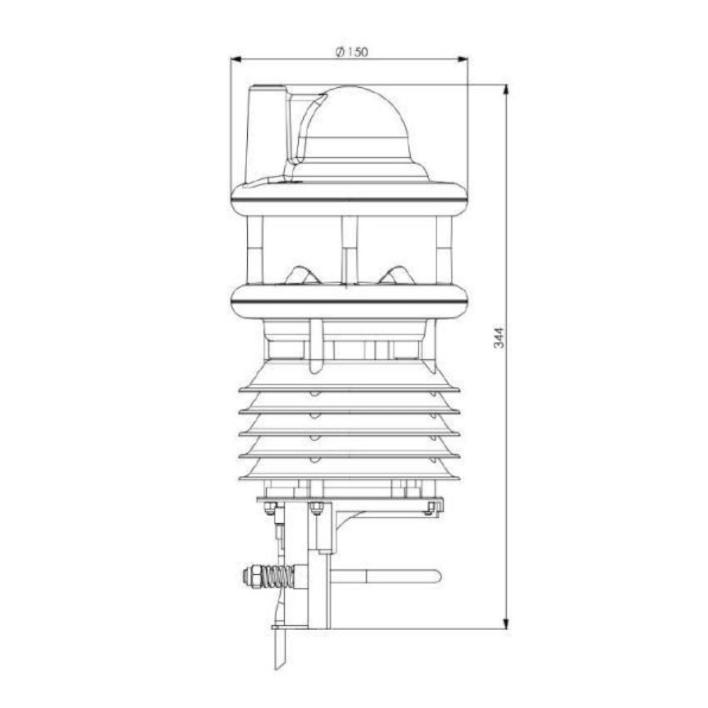Kompaktowa stacja meteorologiczna Lufft WS800 stacja pogodowa ...