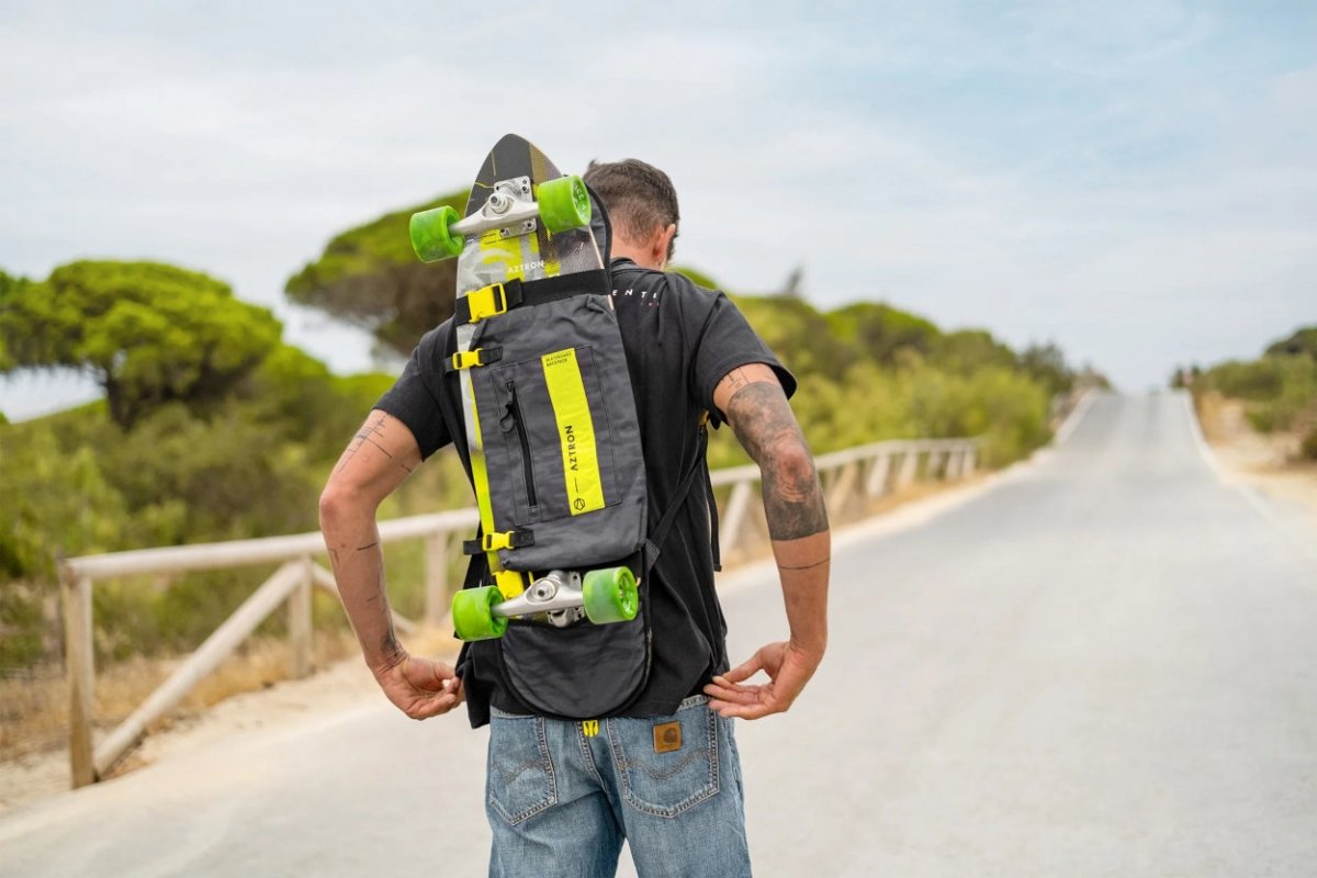 Plecak Aztron Skateboard Backpack (dark wave) - na deskorolkę lub longboard - ProBoarder