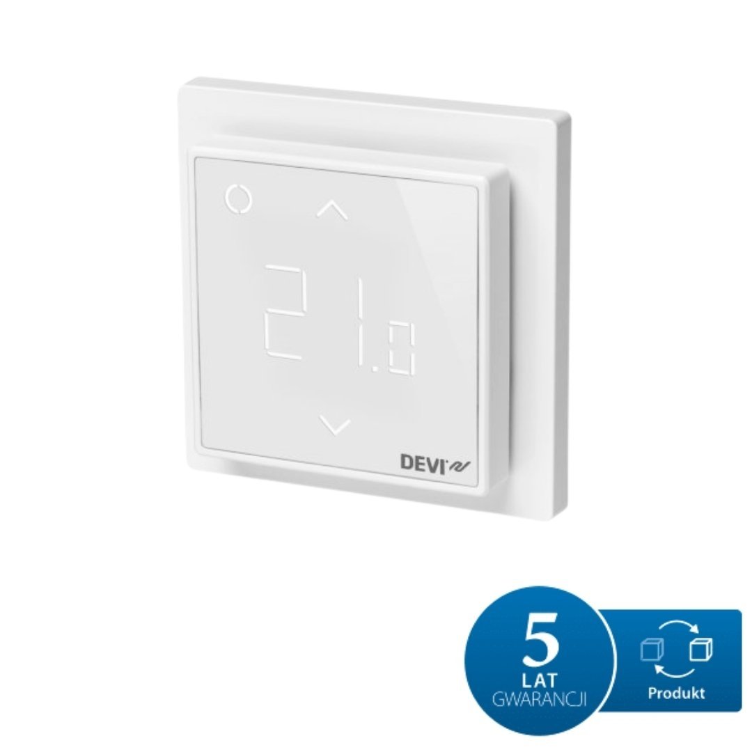 Termostat biały DEVIreg Smart Wi-Fi 140F1141 | Dobra cena