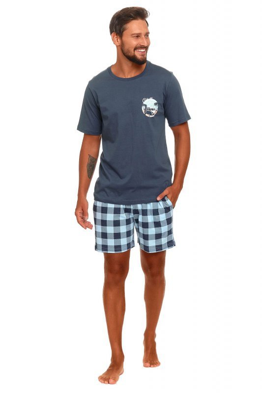 Doctor nap PMB 4416 deep blue plus piżama męska - Piżamy męskie - Męska ...