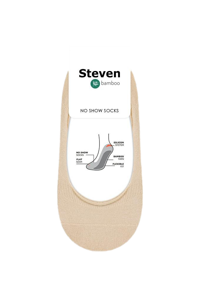 Steven bambusowe 036 beżowe stopki - Footie socks - Socken ...