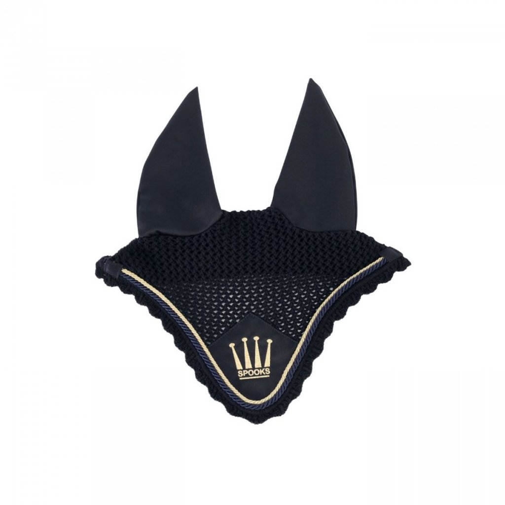 Nauszniki CROWN SHINY - Spooks - navy/gold