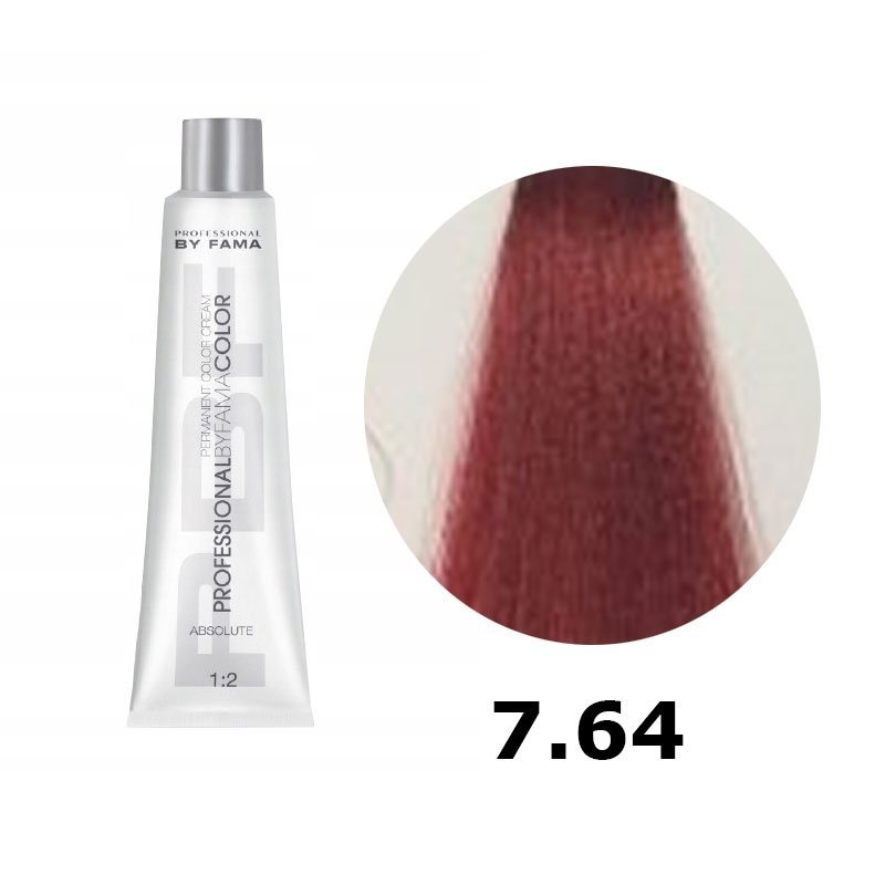 By fama color farba do włosów 80ml 7.64 | Profryzjer
