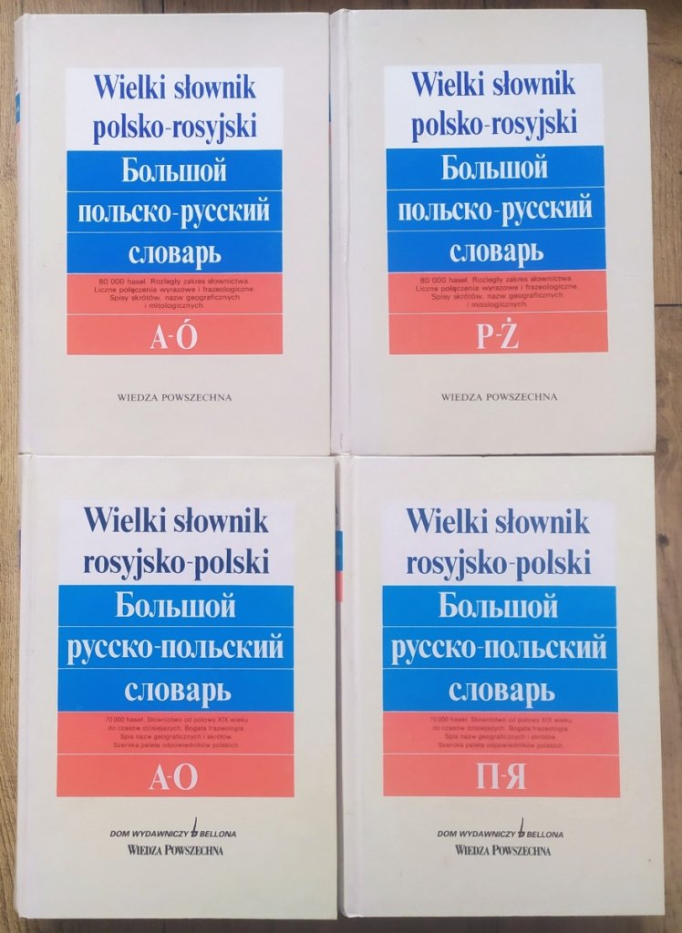 Wielki słownik polsko-rosyjski, rosyjsko-polski