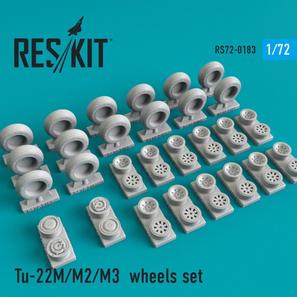 RESKIT RS72-0183 TU-22М M2 M3 WHEELS SET 1 72 - RES KIT - scale 1 72 ...