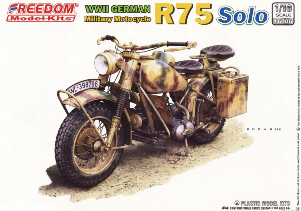 Freedom 16006 WWII German BMW R75 Motorcycle Solo 1 16 - 1 16 ...