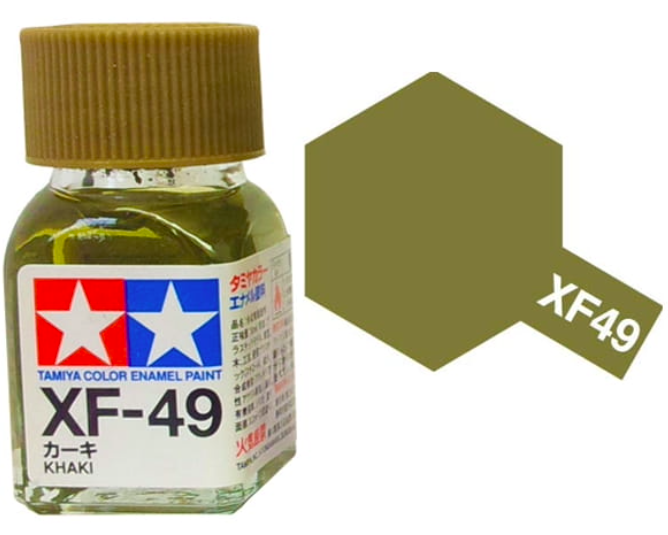 Tamiya XF49 Khaki (80349) Enamel Paint - Tamiya Color Enamel Paint 10ml ...