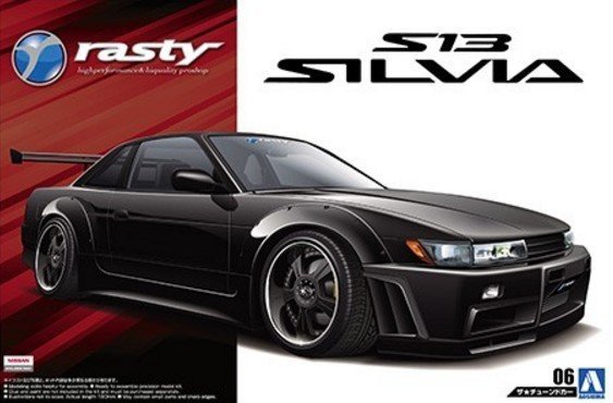 Aoshima 05098 RASTY PS13 Nissan Silvia 91 1 24 - 1:24 - Car models