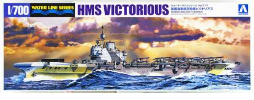 Aoshima 05106 British Aircraft Carrier HMS Victorious Water Line Series ...