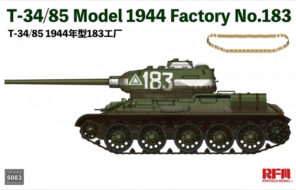 Rye Field Model 5083 T-34 85 Model 1944 Factory No.183 1 35 - Tanks ...