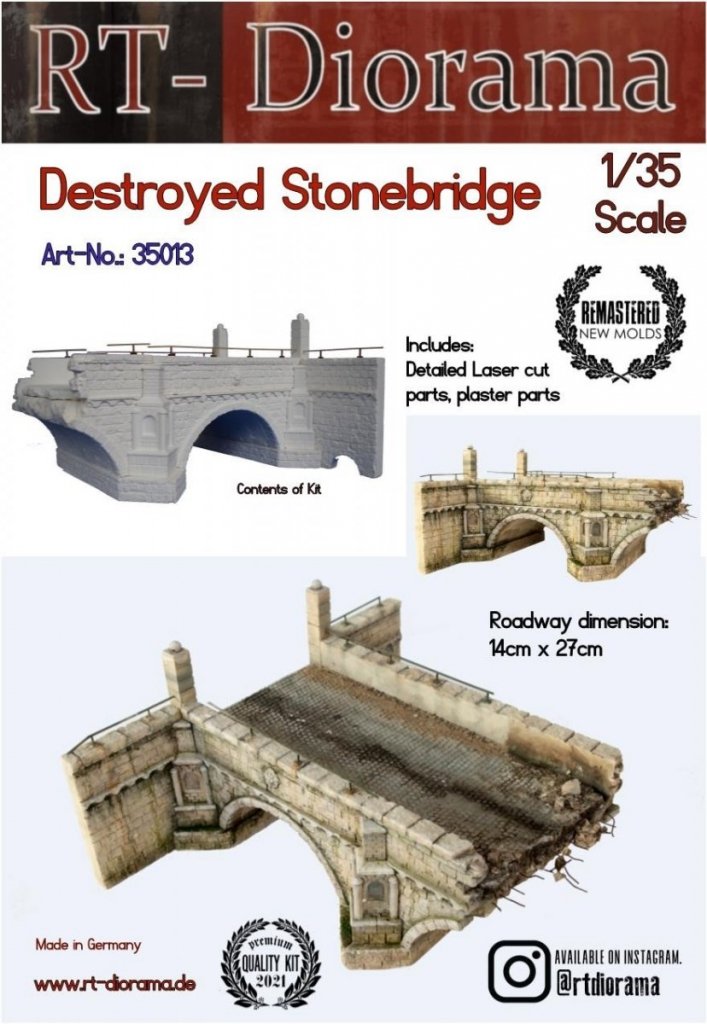 RT-Diorama 35013 Destroyed Stonebridge 1 35 - Sceneries buildings - Diorama
