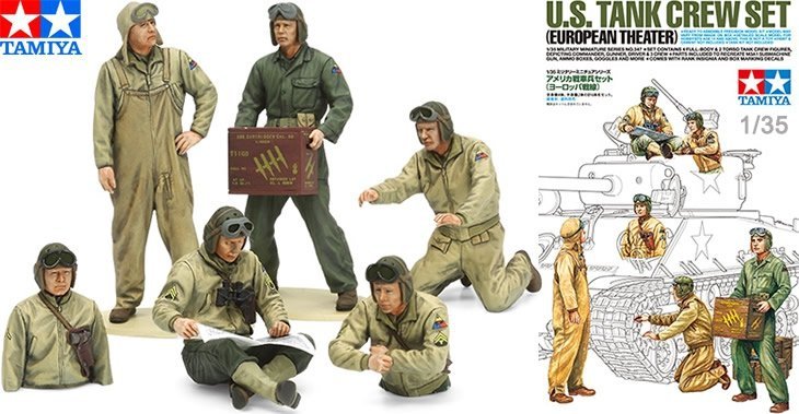 Tamiya 35347 U.S. Tank Crew Set European Theater 1 35 - scale 1:35 ...