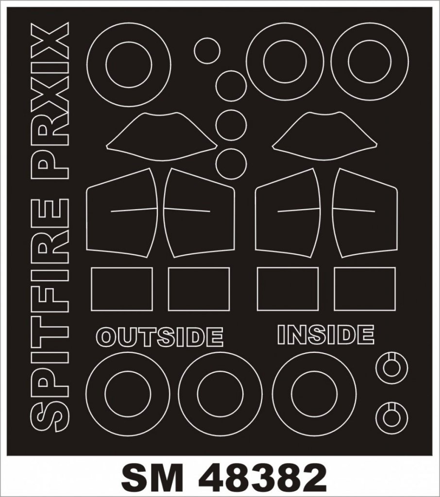 Montex SM48382 SPITFIRE PRXIX AIRFIX - scale 1:48 - Mini Mask - Montex ...