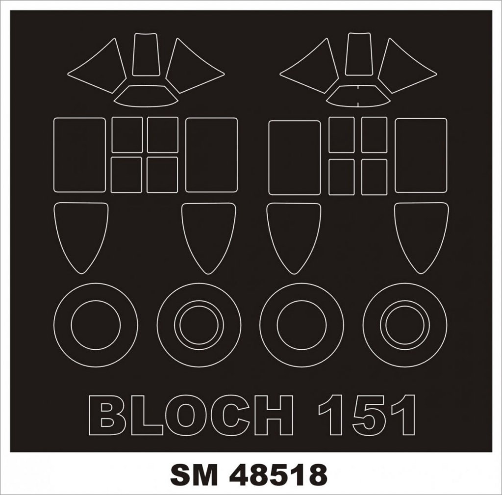 Montex SM48518 BLOCH 151 DORA WINGS 1 48 - scale 1:48 - Mini Mask ...
