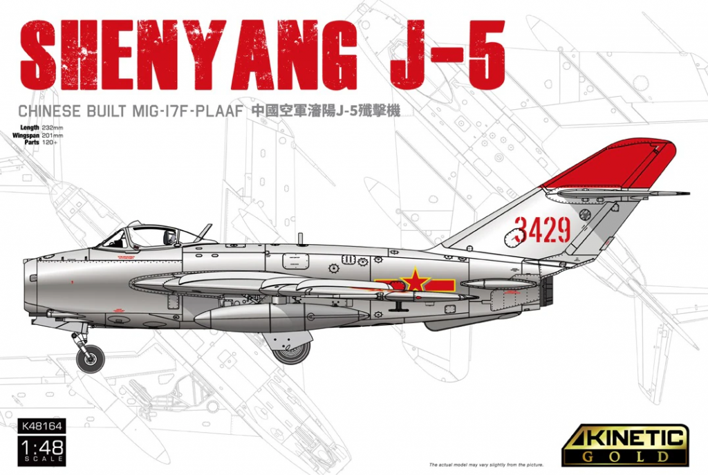 Kinetic K48164 Shenyang J-5 - Chinese built MiG-17F 1 48 - jets - 1:48 ...