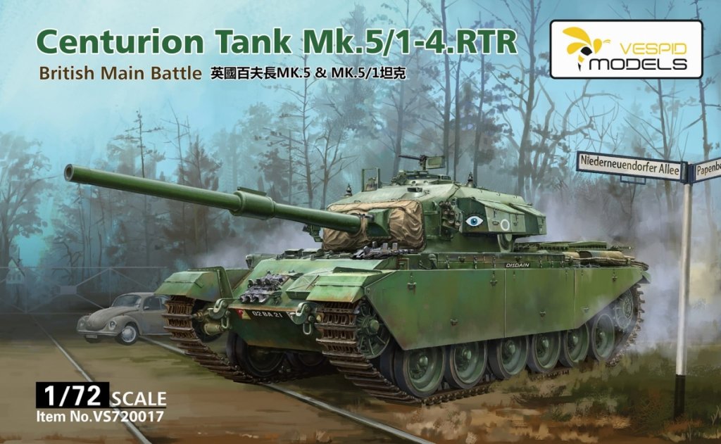 Vespid Models VS720017 Centurion Mk.5 1 - 4. RTR British Main Battle ...