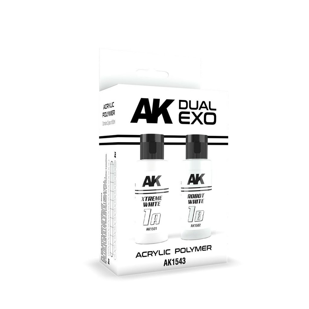AK Interactive AK1543 DUAL EXO SET 1 – 1A XTREME WHITE & 1B ROBOT WHITE ...