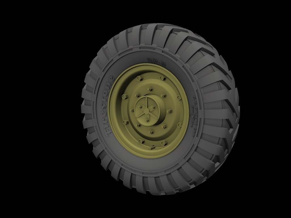 Panzer Art RE35-606 Chevrolet C60 Road wheels (Firestone) 1 35 - Wheels ...