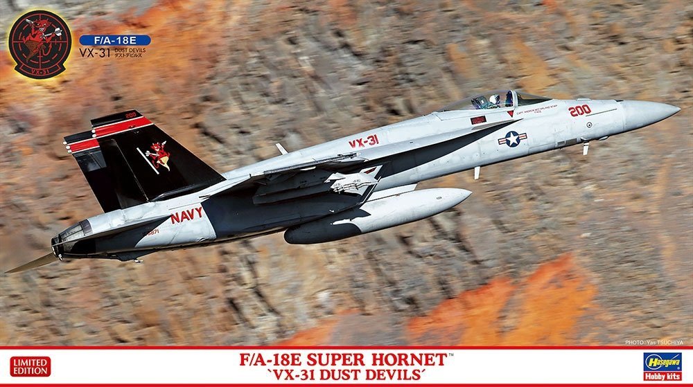 Hasegawa 02424 F A-18E SUPER HORNET VX-31 DUST DEVILS 1 72 - jets - 1: ...