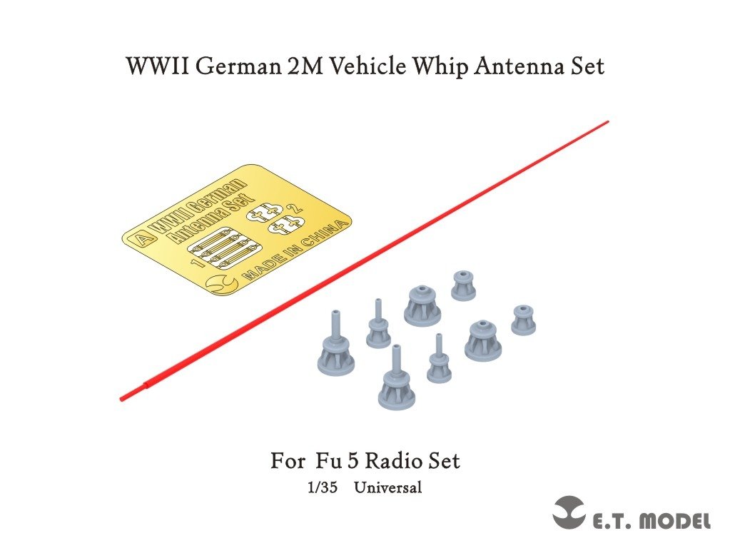 E.T. Model P35-243 WWII German 2M Vehicle Whip Antenna Set 1 35 - 1 35 ...