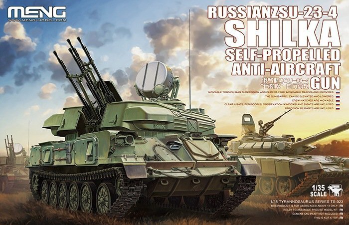 Meng Model TS-023 RUSSIAN ZSU-23-4 SHILKA - po 1945 - 1 35 - Pojazdy i ...