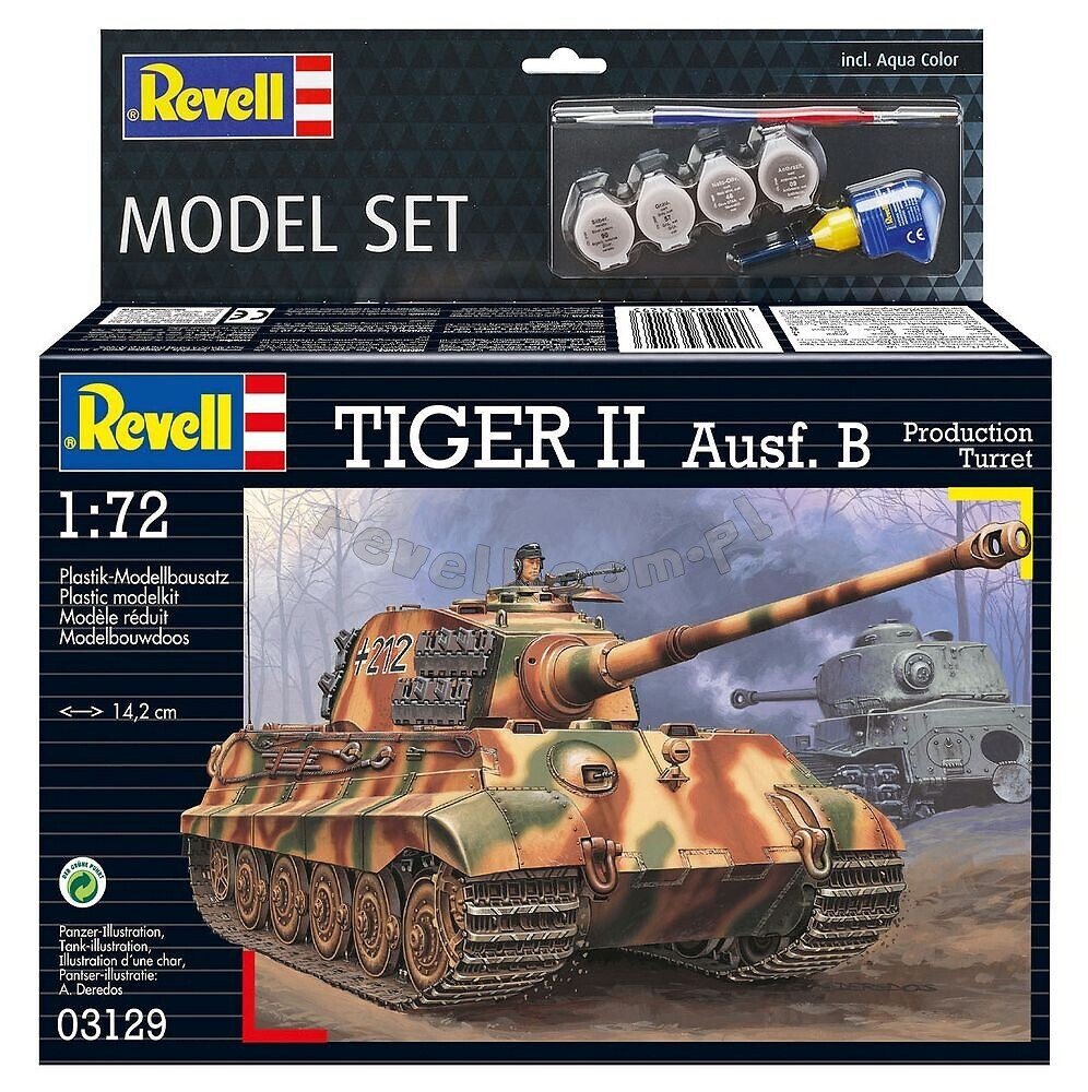 Revell 63129 Tiger II Ausf. B Model Set 1 72 - 1939-1945 - 1 72 - Pojazdy i sprzęt wojskowy
