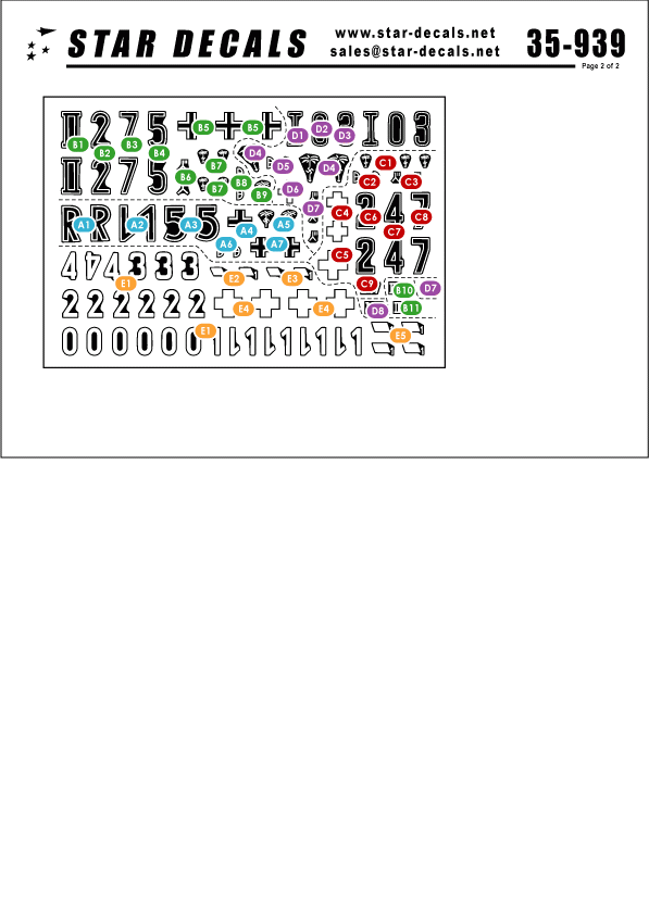 Star Decals 35-939 German Afrika Mix 2 1 35 - WW2 Germany - scale 1 35 ...