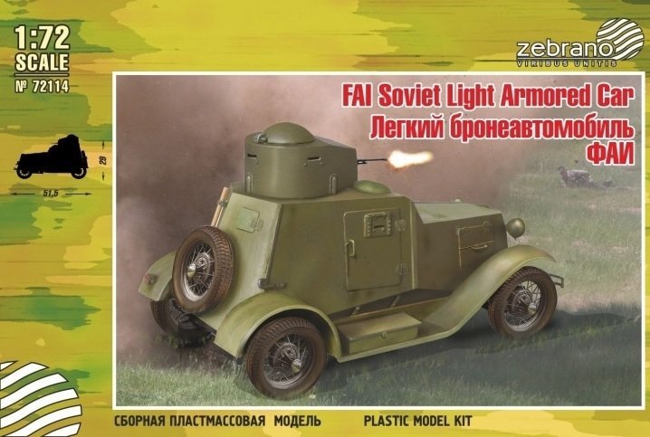 Zebrano 72114 FAI Soviet Light Armored Car 1 72 - 1939-1945 - 1 72 ...