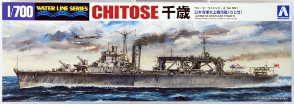 Aoshima 00123 I.J.N. Seaplane Carrier Chitose 1:700 - scale 1:700 ...