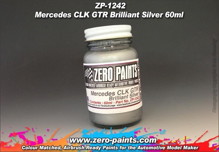 Zero Paints ZP-1242 Mercedes CLK GTR Brilliant Silver Paint 60ml ...