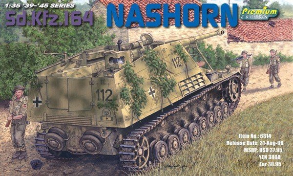 Dragon 6314 Sd.Kfz. 164 Nashorn (1:35) - Self-propelled artillery ...