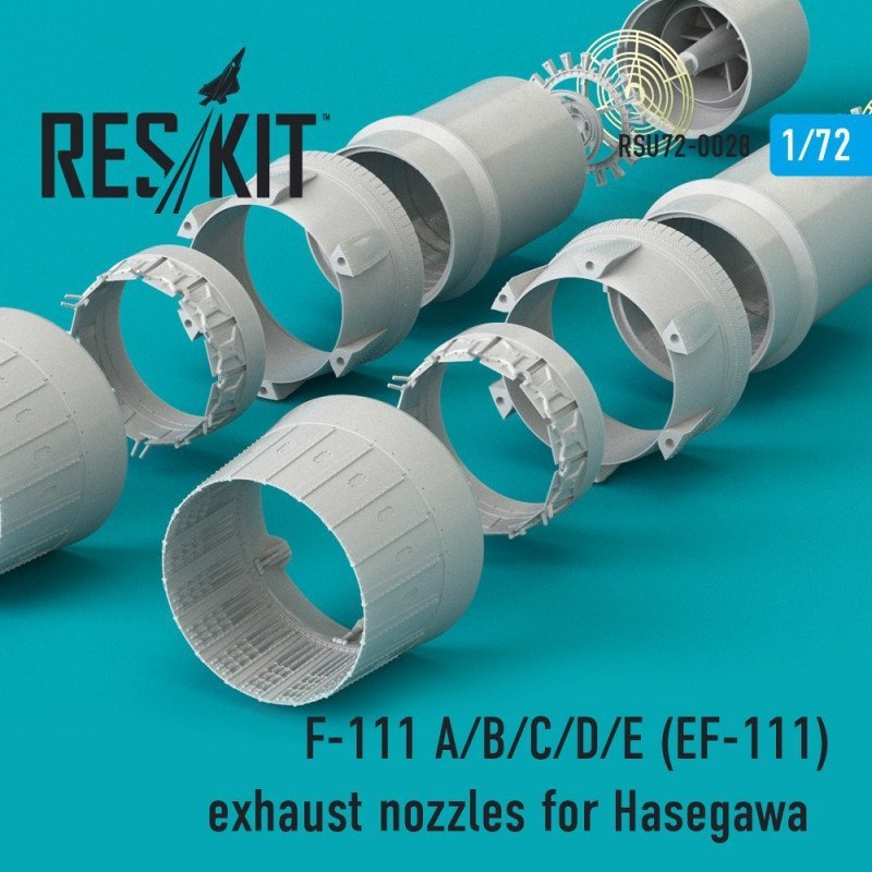 RESKIT RSU72-0028 F-111 A B C D E (EF-111) exhaust nozzles for Hasegawa 1 72 - RES KIT - scale 1 ...