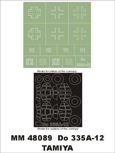 Montex MM48089 Do-335A-12 TAMIYA - scale 1:48 - Maxi Mask - Montex ...