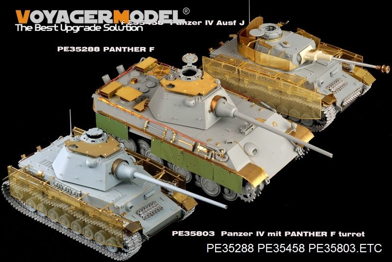 Voyager Model PE35803 WWII German Pz.Kpfw.IV Ausf.J (mit Panther F ...