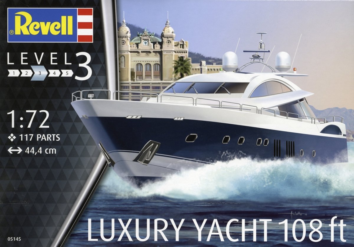 Revell 05145 Luxury Yacht 108ft 1 72 - scale 1:72 - Civilian, military ...