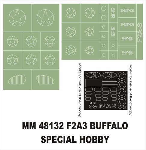 Montex MM48132 F2A3 Buffalo SPECIAL HOBBY - scale 1:48 - Maxi Mask ...